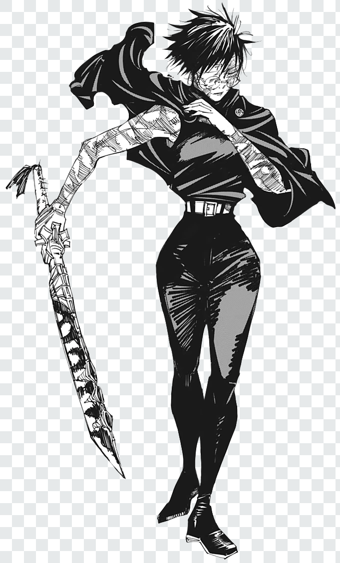 Maki Zenin Manga Transparent PNG - PNGAnime